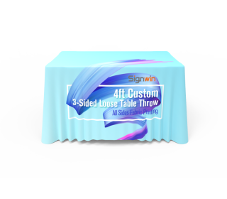 8ft Printed Loose Table Throw in High Resolution - Signwin