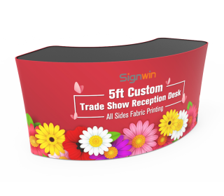 Custom Highboy Bar Height Cocktail Table with Graphic Cover for Trade ...