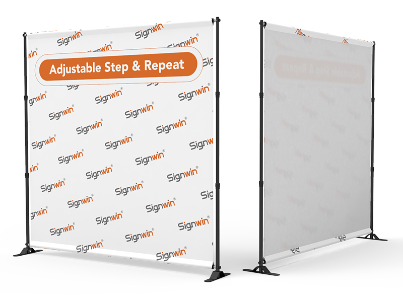 Adjustable Step and Repeat Teleconference Video Backdrop Telescopic ...